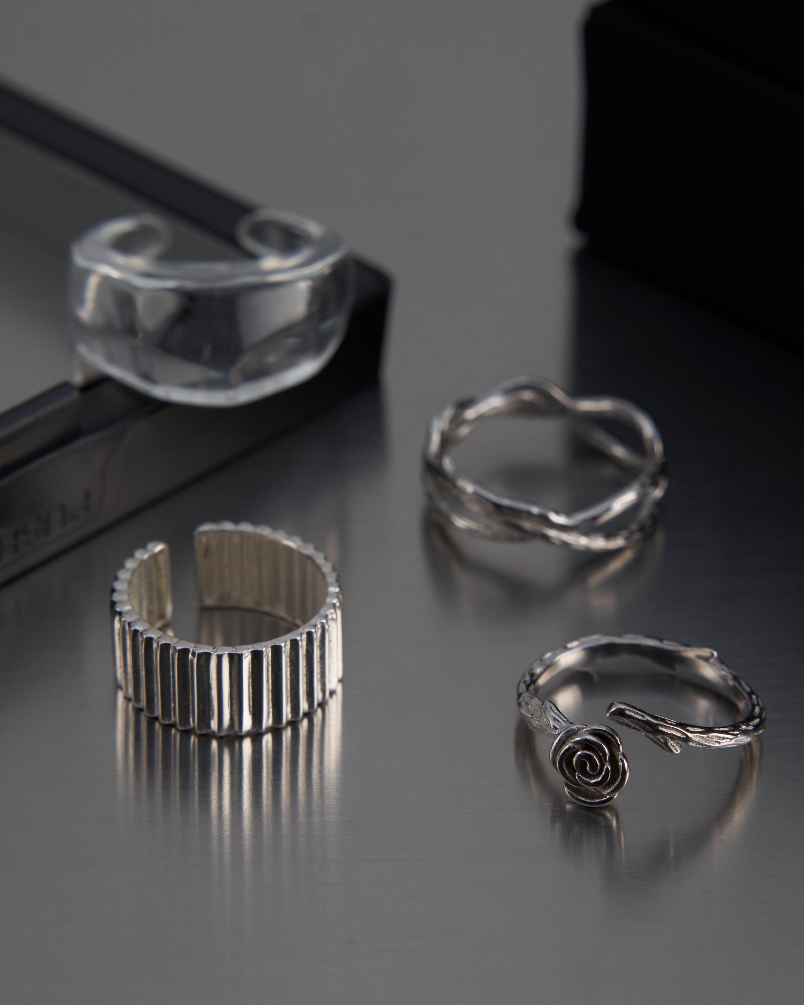 Fun Market pure silver traces ring – TAKA ORIGINAL LIMITED