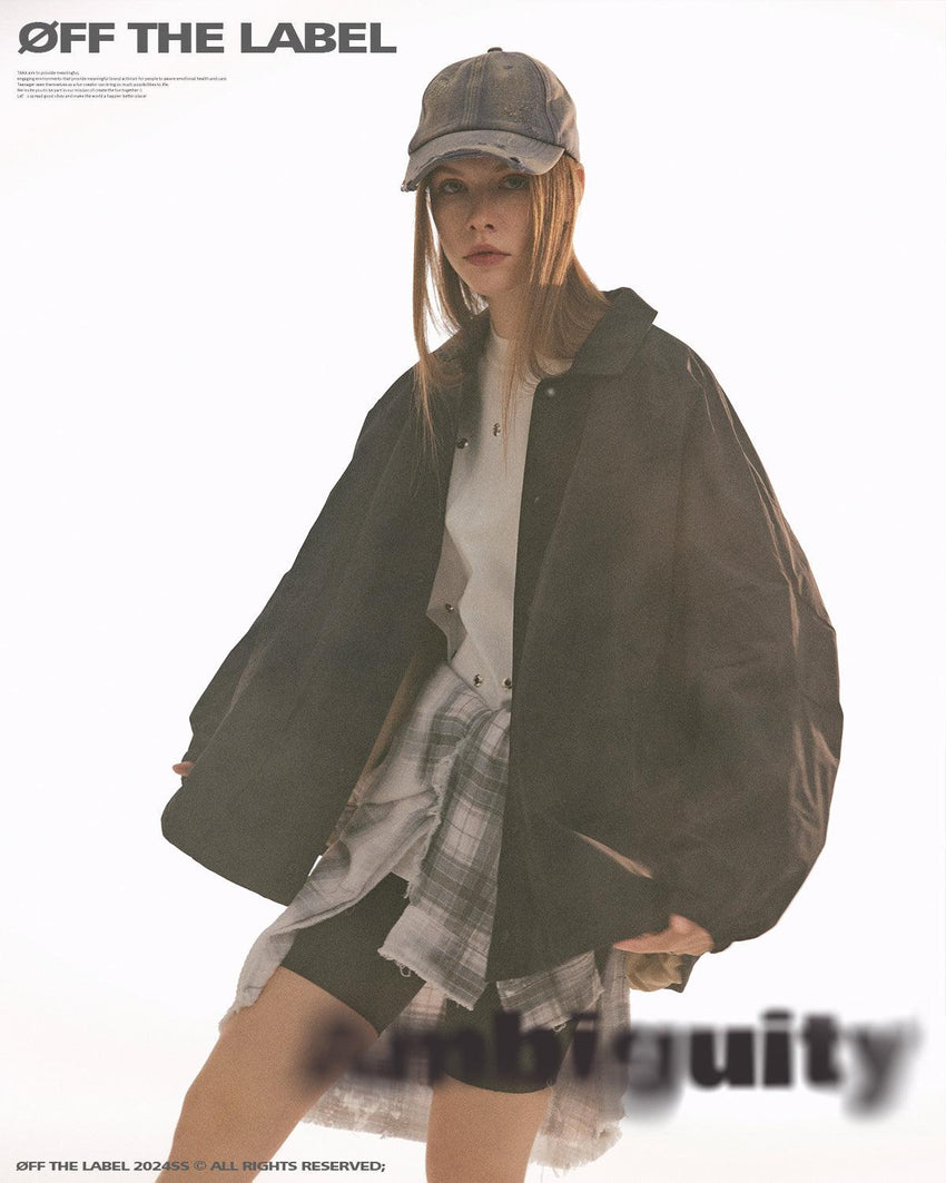Off The Label deconstruction coach jacket black – TAKA ORIGINAL LIMITED