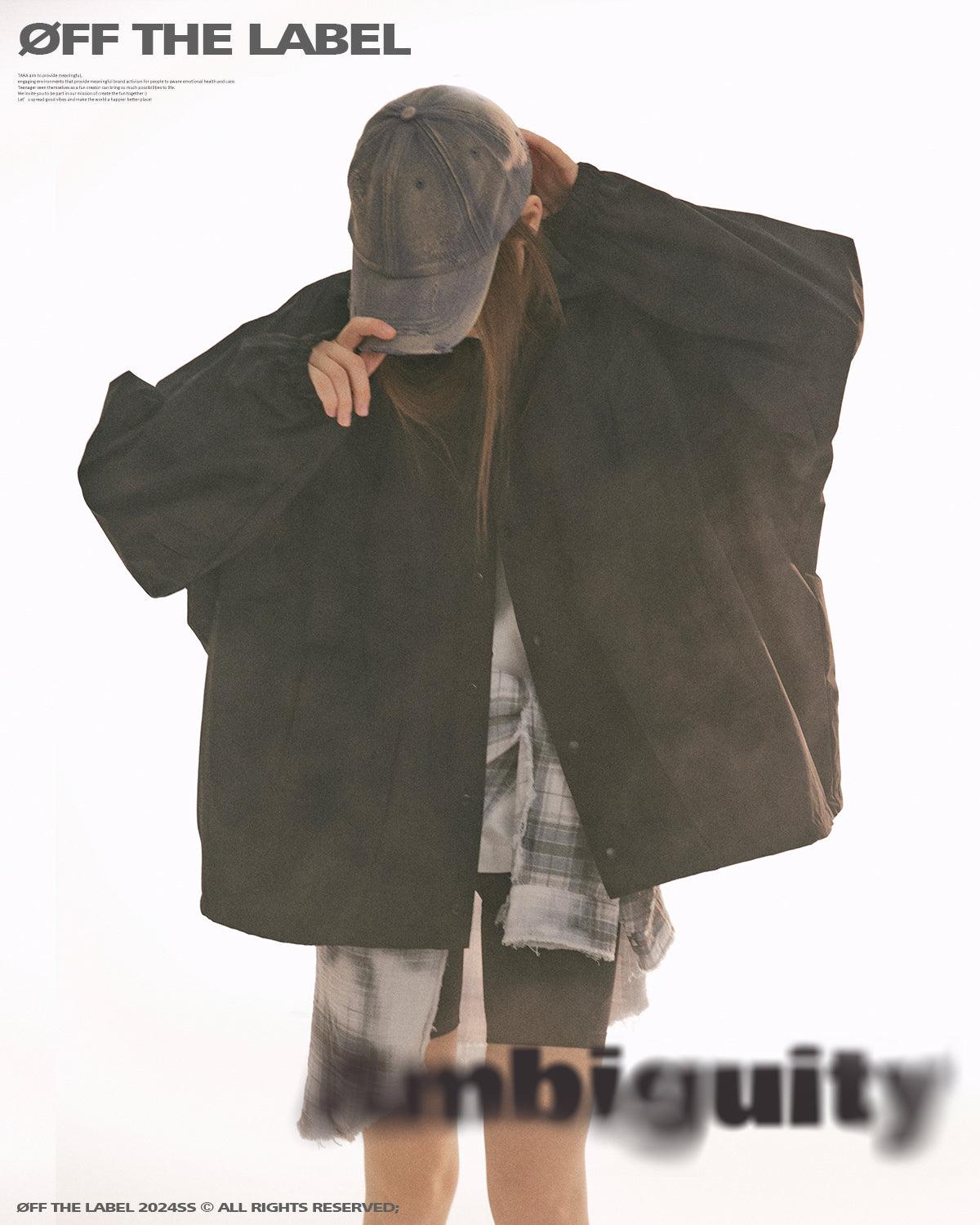 Off The Label deconstruction coach jacket black – TAKA ORIGINAL LIMITED