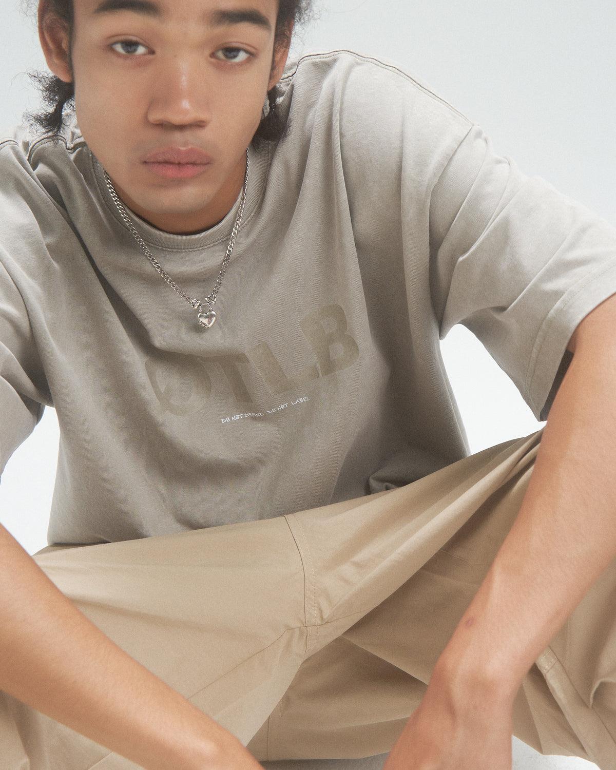 Off The Label heavy wash logo t-shirt beige – TAKA ORIGINAL LIMITED