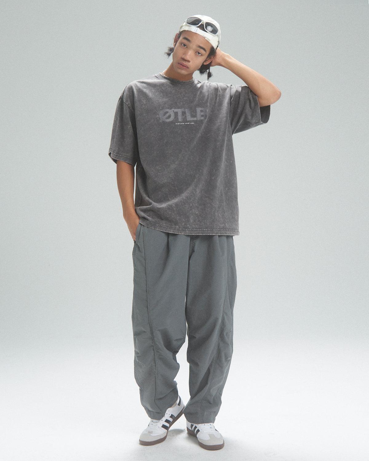 Off The Label heavy wash logo t-shirt grey – TAKA ORIGINAL LIMITED