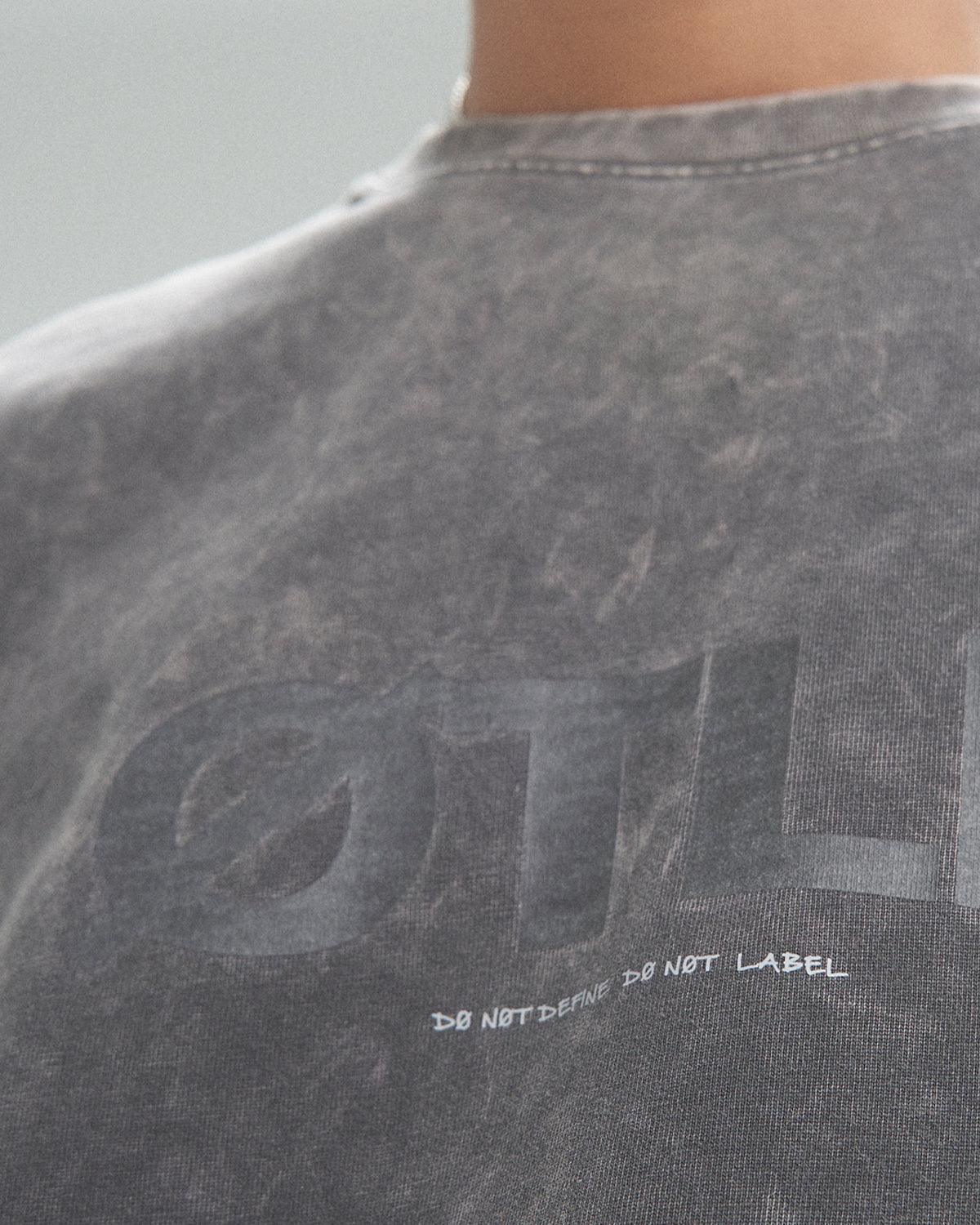 Off The Label heavy wash logo t-shirt grey – TAKA ORIGINAL LIMITED