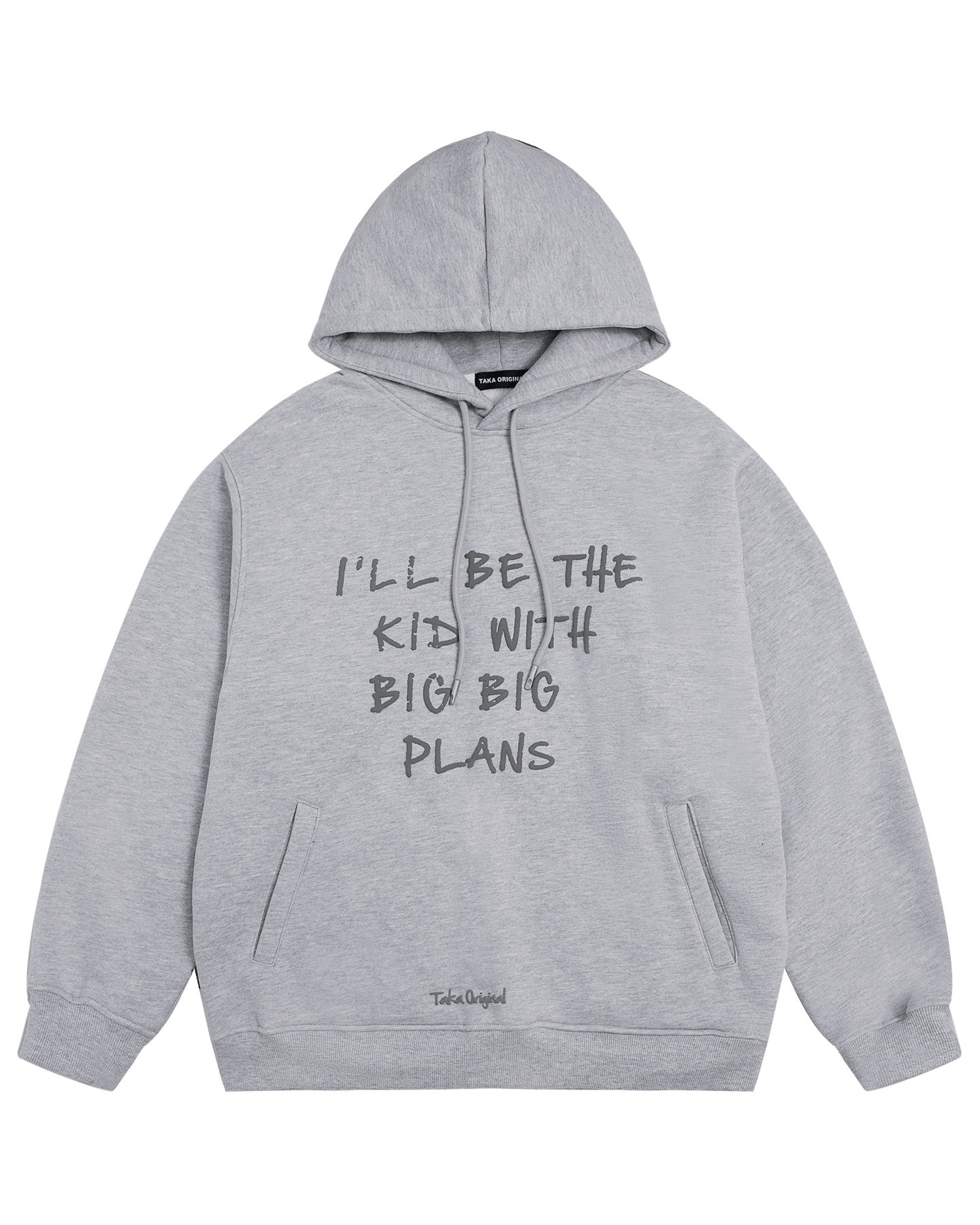 TAKA Original HOME collection big plan fleece hoodie grey – TAKA ...