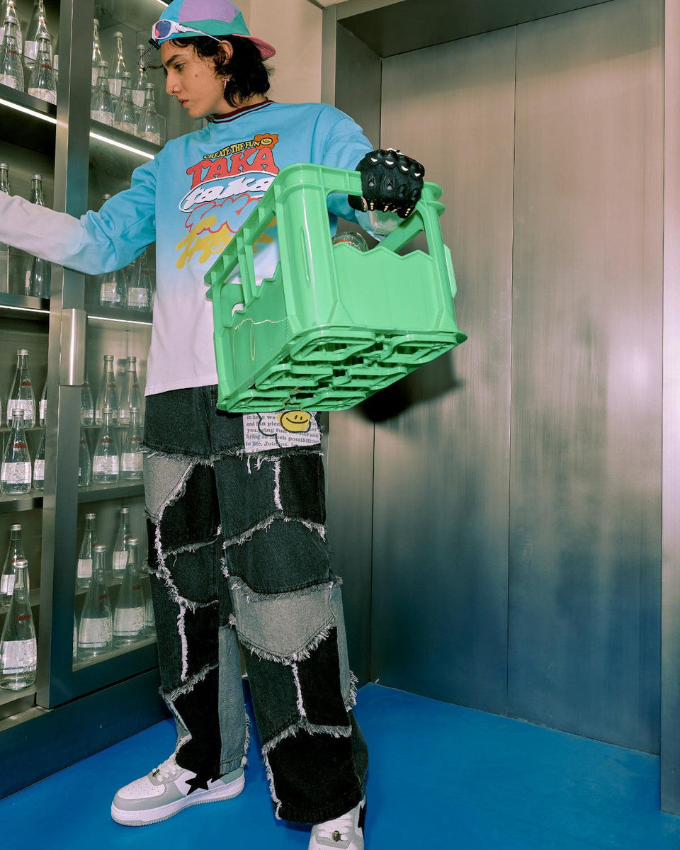 TAKA Original That's Fun long sleeve t-shirt with a gradual dye effect ...