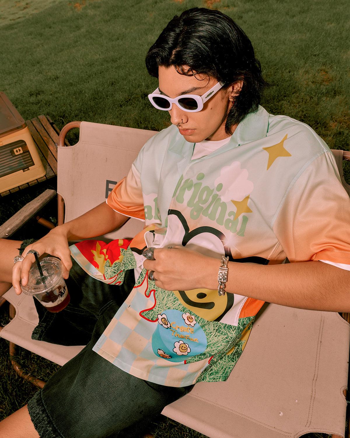 TAKA Original That's Fun sunrise logo pattern shortsleeve shirt – TAKA ...
