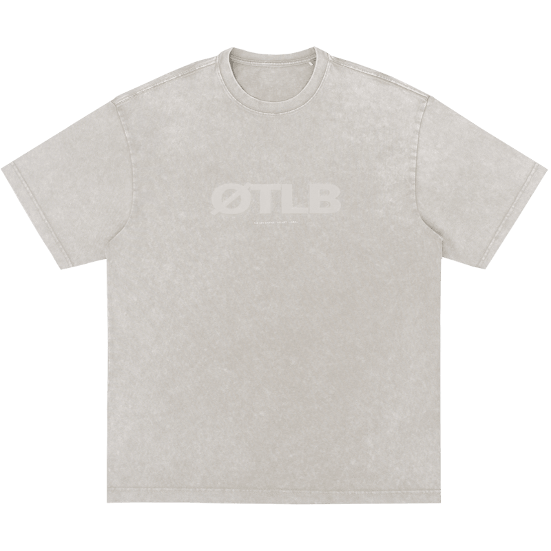 Off The Label heavy wash logo t-shirt beige – TAKA ORIGINAL LIMITED