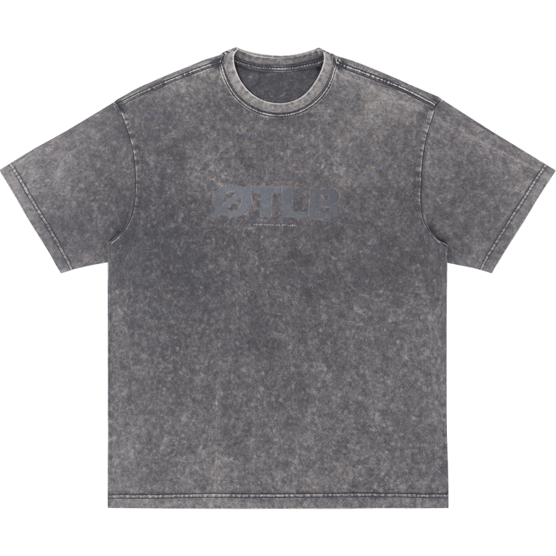 Off The Label heavy wash logo t-shirt grey – TAKA ORIGINAL LIMITED