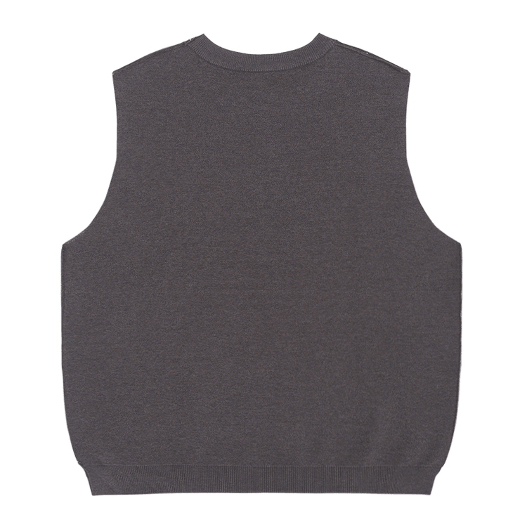 Off The Label side slit logo vest dark grey – TAKA ORIGINAL LIMITED