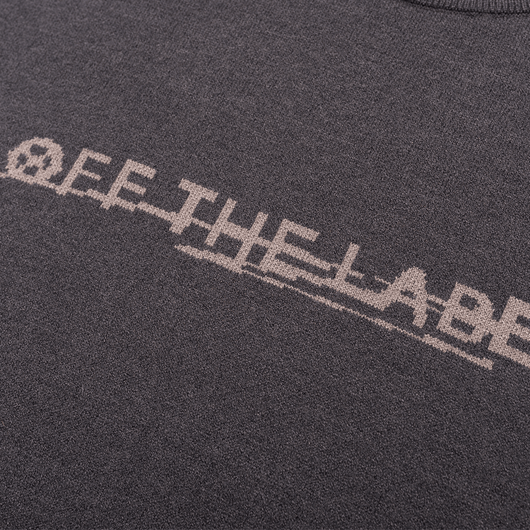 Off The Label side slit logo vest dark grey – TAKA ORIGINAL LIMITED