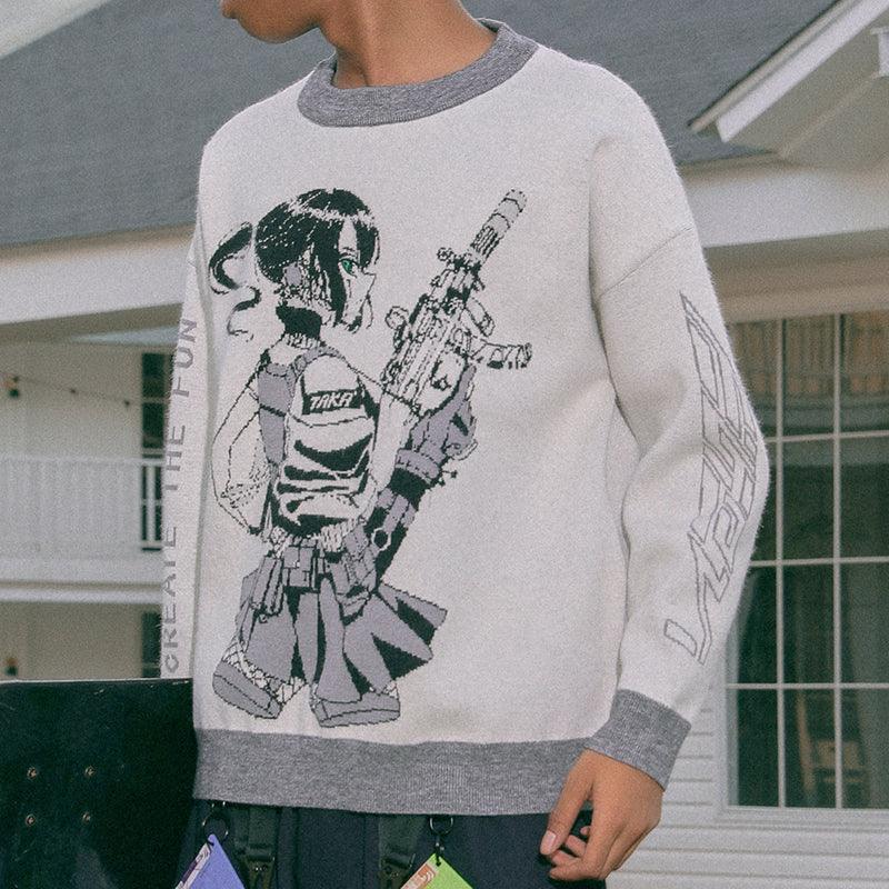 TAKA Original [ Eternet 001 ] anime girl knit jumper |100% cotton ...