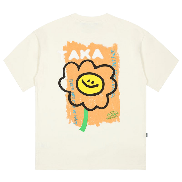 TAKA Original create the fun Lil Daisy t-shirt | cream white | 100% ...