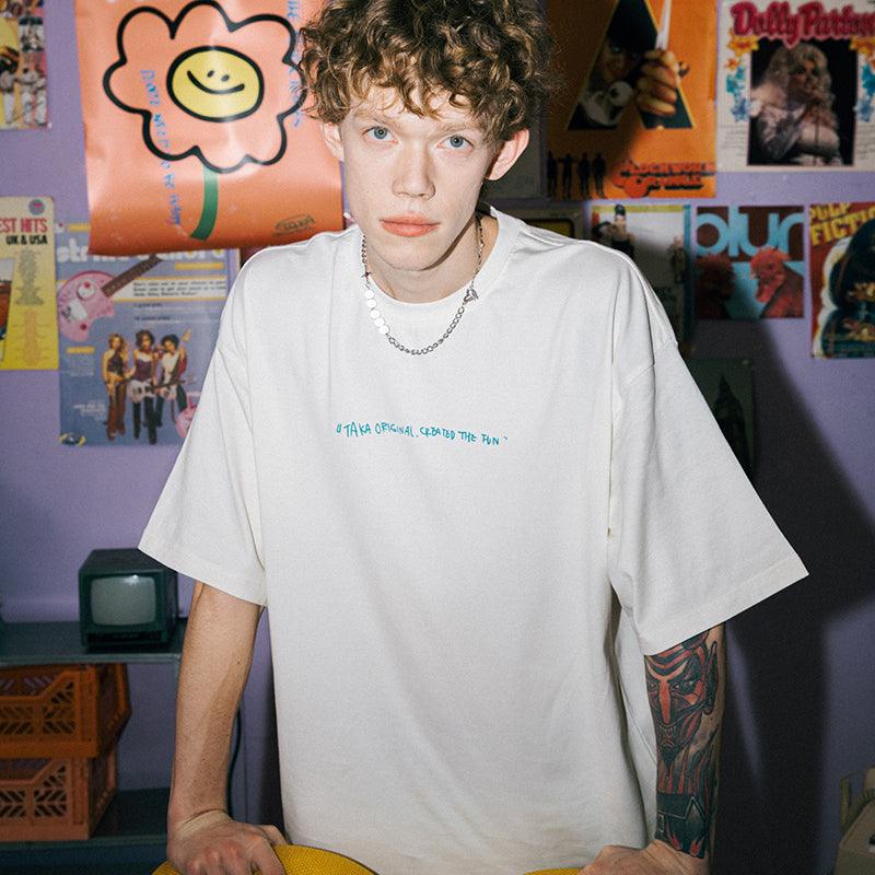 TAKA Original create the fun Lil Daisy t-shirt | cream white | 100% ...